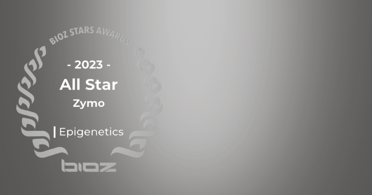 Zymo Research Wins 2023 Bioz Stars in Epigenetics | ZYMO RESEARCH